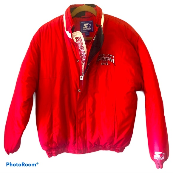 STARTER | Jackets & Coats | Vintage Starter Nebraska Cornhuskers Coat ...